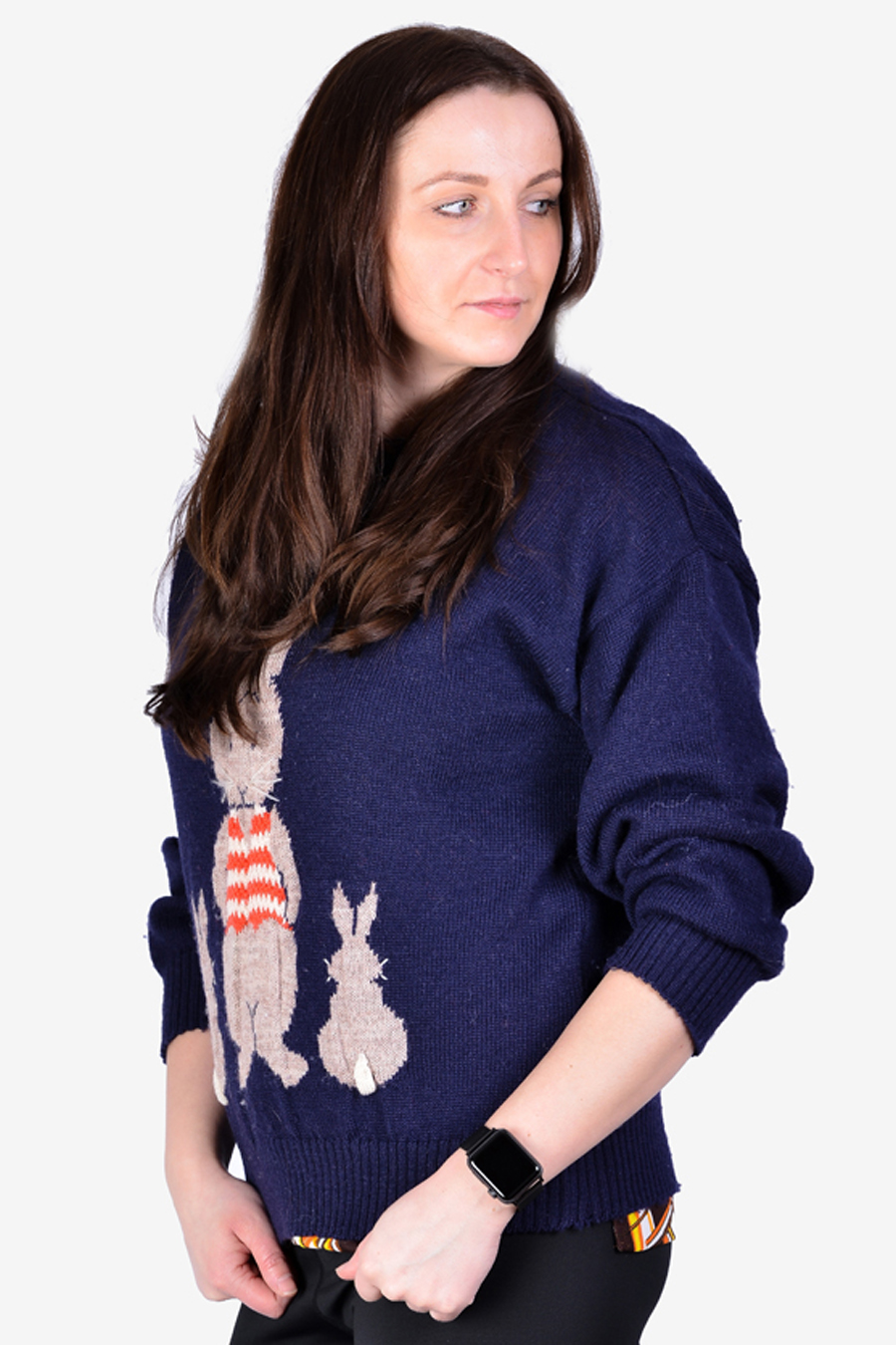 Vintage Rabbit Jumper | Size 14 - Brick Vintage