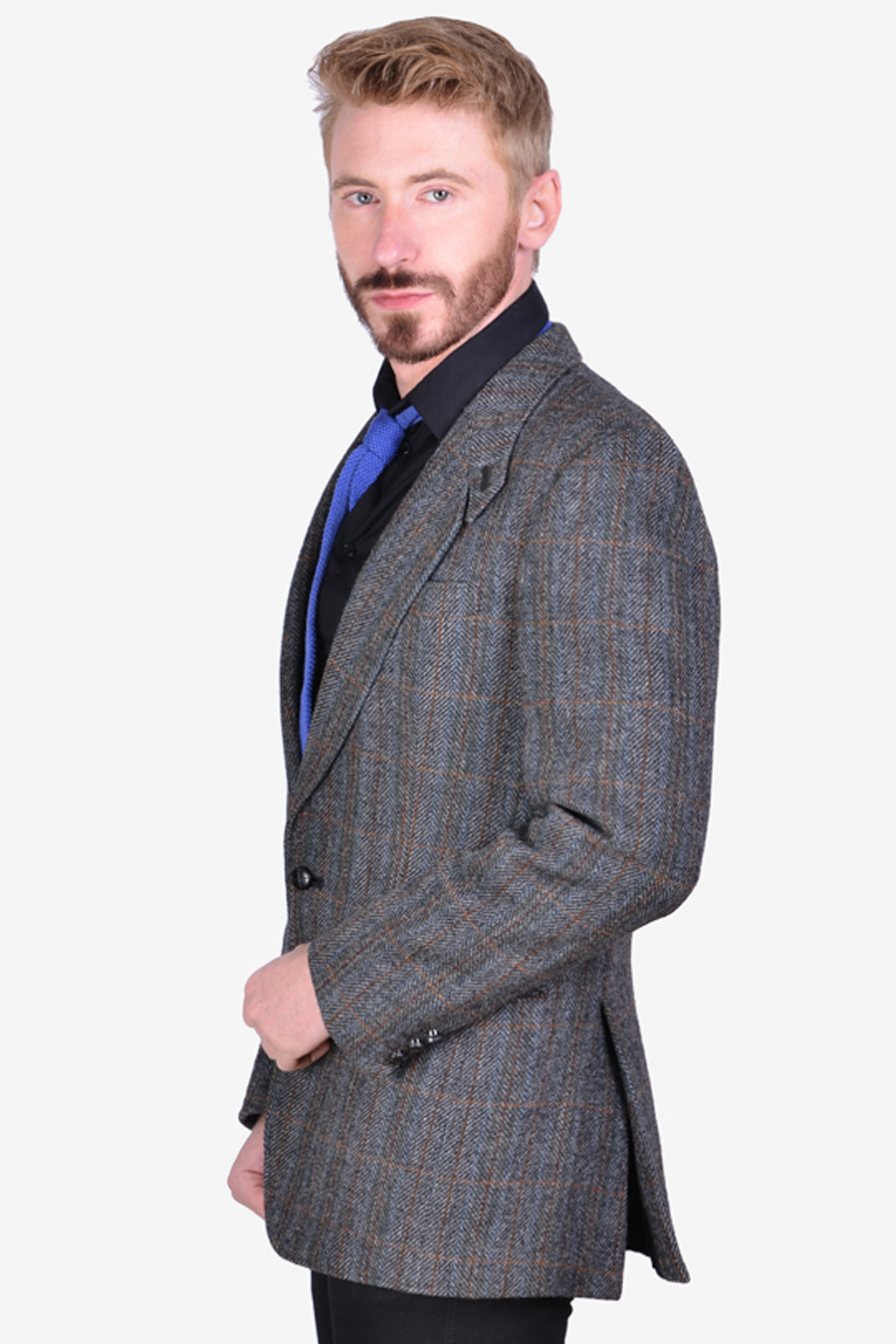 Vintage Check Tweed Jacket | Size 38 S - Brick Vintage