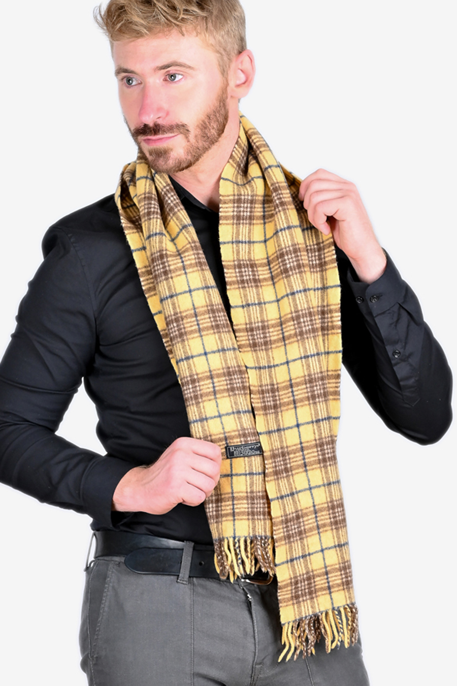 Vintage Burberrys Yellow Scarf - Brick Vintage