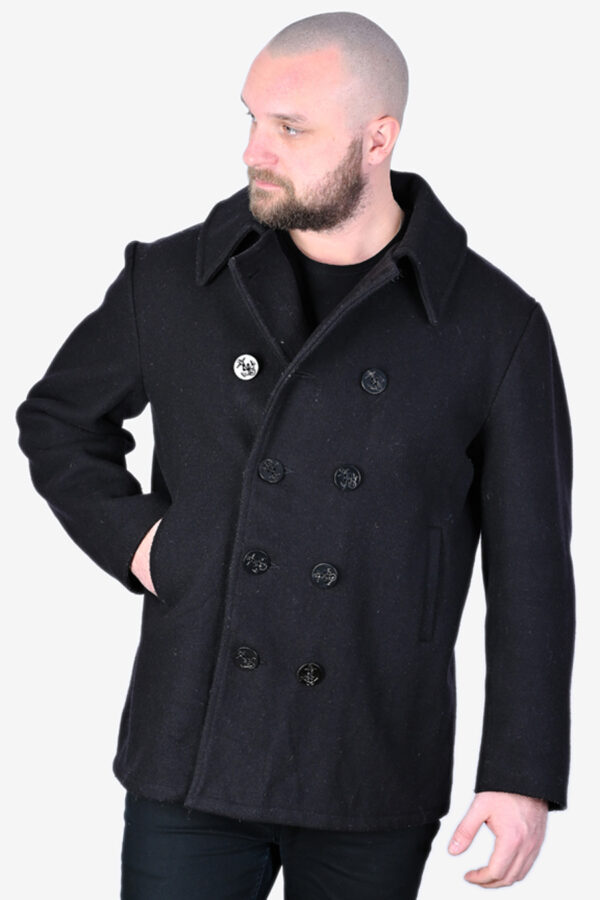 Men's Vintage Pea Coat | Size L - From Brick Vintage