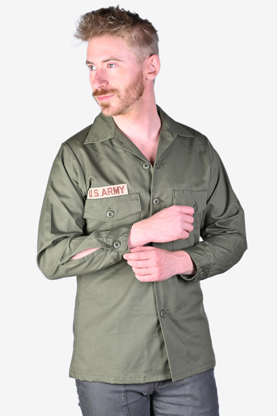 Vintage US Army Utility Shirt | Size S - Brick Vintage